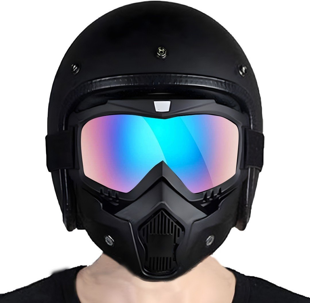 Goggle Mask -UV Protective- helmet mask for men bike | face mask for ...