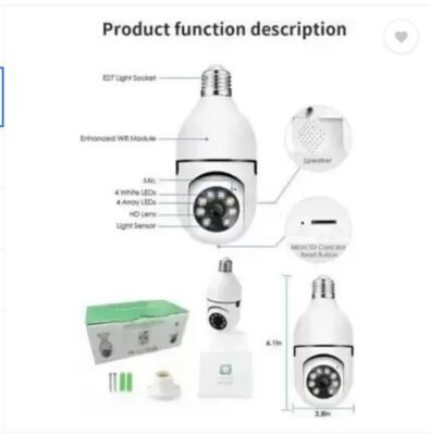 SAFETY CCTV CAMERA 360 ROTATING TWO WAY TALKING CONTROL WITH APP ...